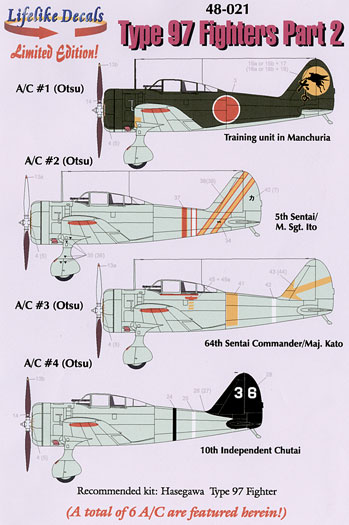 Type 97 Fighters Part 2 Decal Review by Rodger Kelly (Lifelike Decals 1/48)