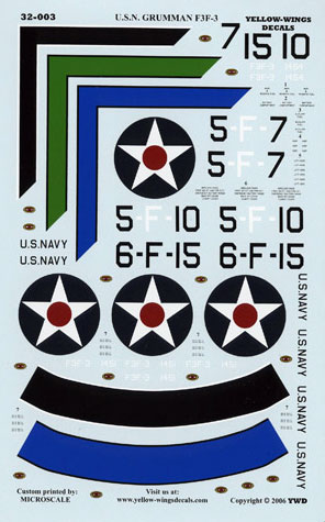 GF3F-3 Decal Review by Brett Green (Yellow Wings Decals 1/32)