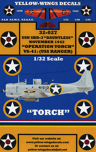 SBD-3 Dauntless Decal Review by Brett Green (Yellow Wings Decals 1/32)