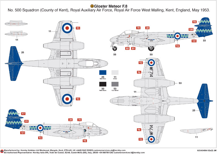Airfix 1/72 METEOR F.8 PREVIEW
