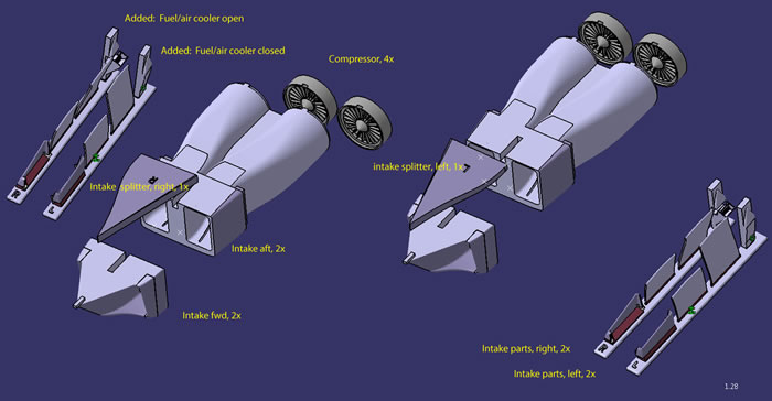 BarracudaCast 1/72 B-1B Detail & Correction Sets PREVIEW