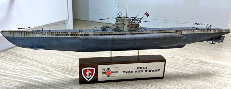 Trumpeter 1/144 scale Type VIIC U-Boat by Eason Kwok