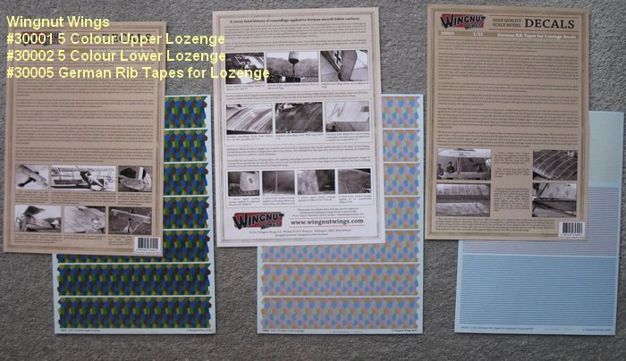 1/32 Decals of WWI German Printed Camouflage Fabric Five Colour ...